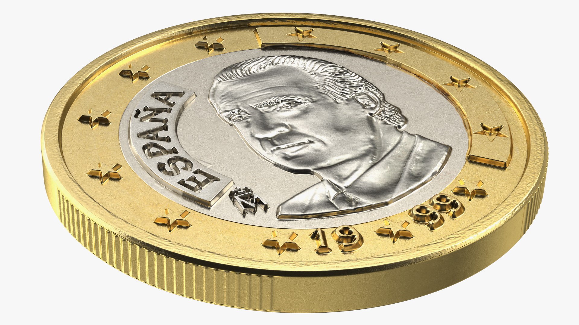 Spanish 1 Euro Coin 3D Model - TurboSquid 2131817
