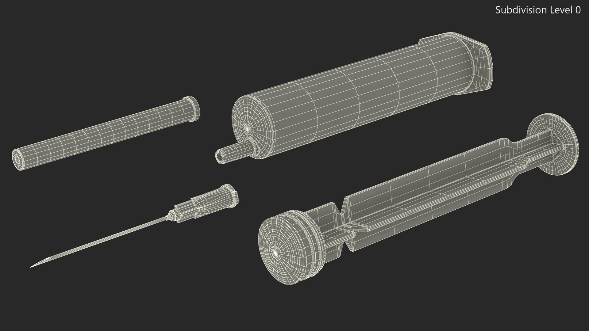 Medical Syringe 10ml Set 3D - TurboSquid 2343792