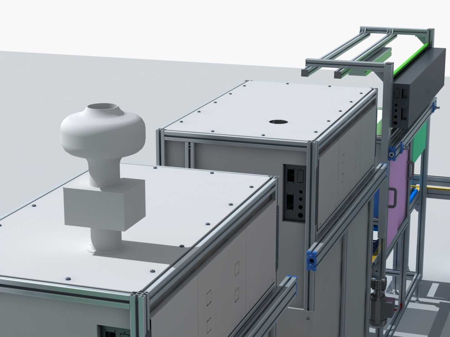 Industrial Equipment 9 - Flow Production Line 3D model - TurboSquid 2163339