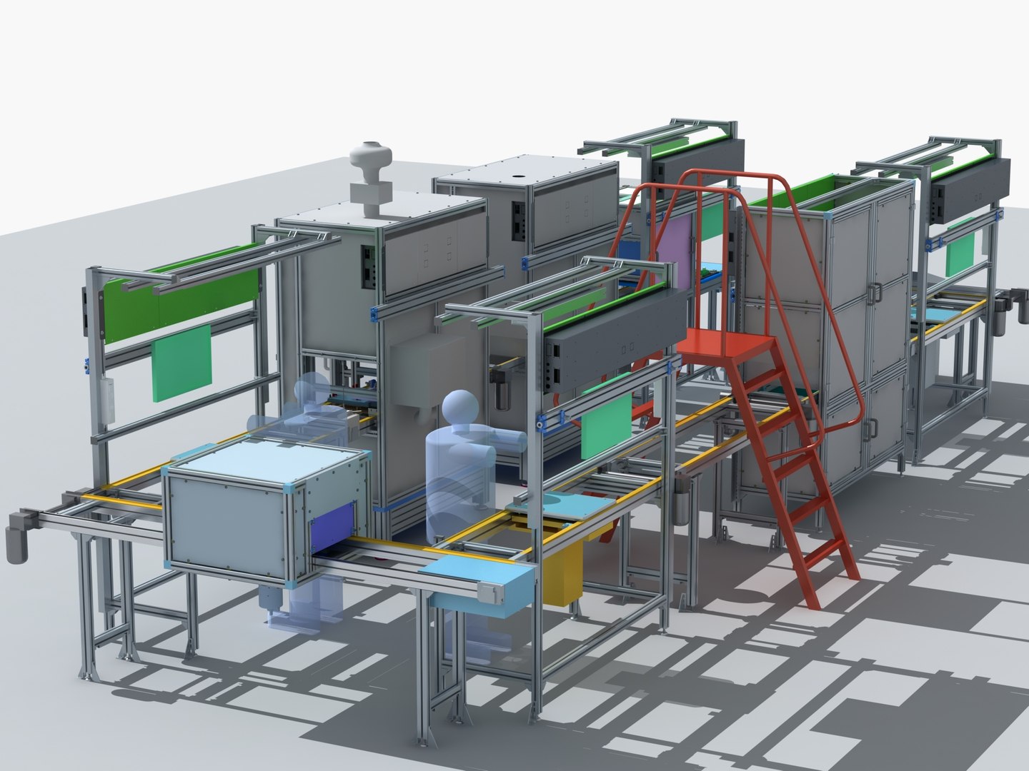 Industrial Equipment 9 - Flow Production Line 3D model - TurboSquid 2163339