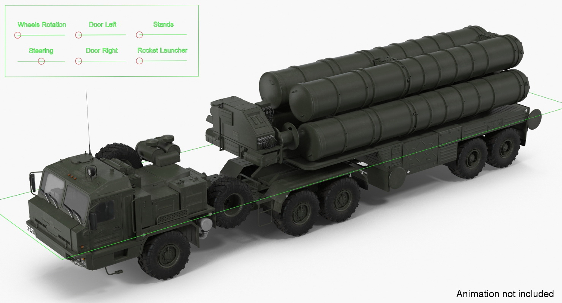 3D S-400 Triumf Launch Vehicle Model - TurboSquid 1287764