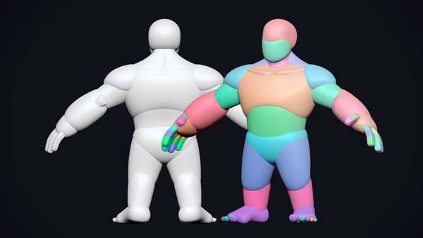 3D dwarf body base - TurboSquid 1599034