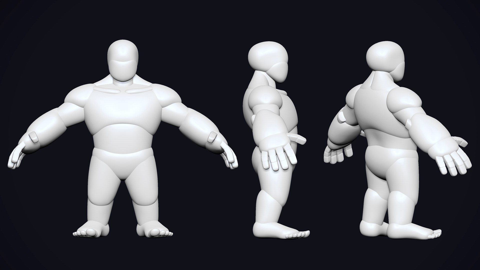 Stylized Dwarf Base Mesh 3D Model - TurboSquid 1340502
