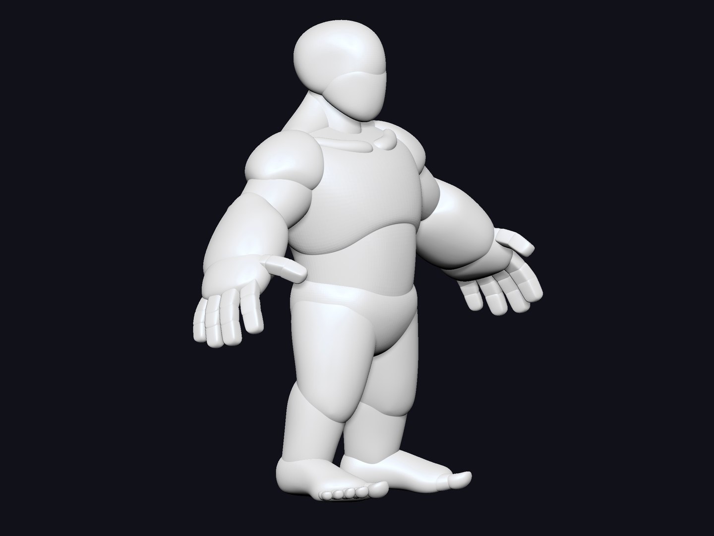 Stylized Dwarf Base Mesh 3D Model - TurboSquid 1340502
