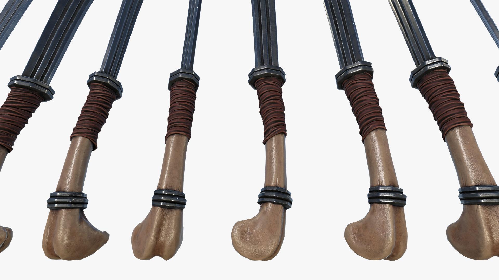 Fantasy Sword RPG Maciejowski Cleaver Falchion Chopper Curved Blade ...