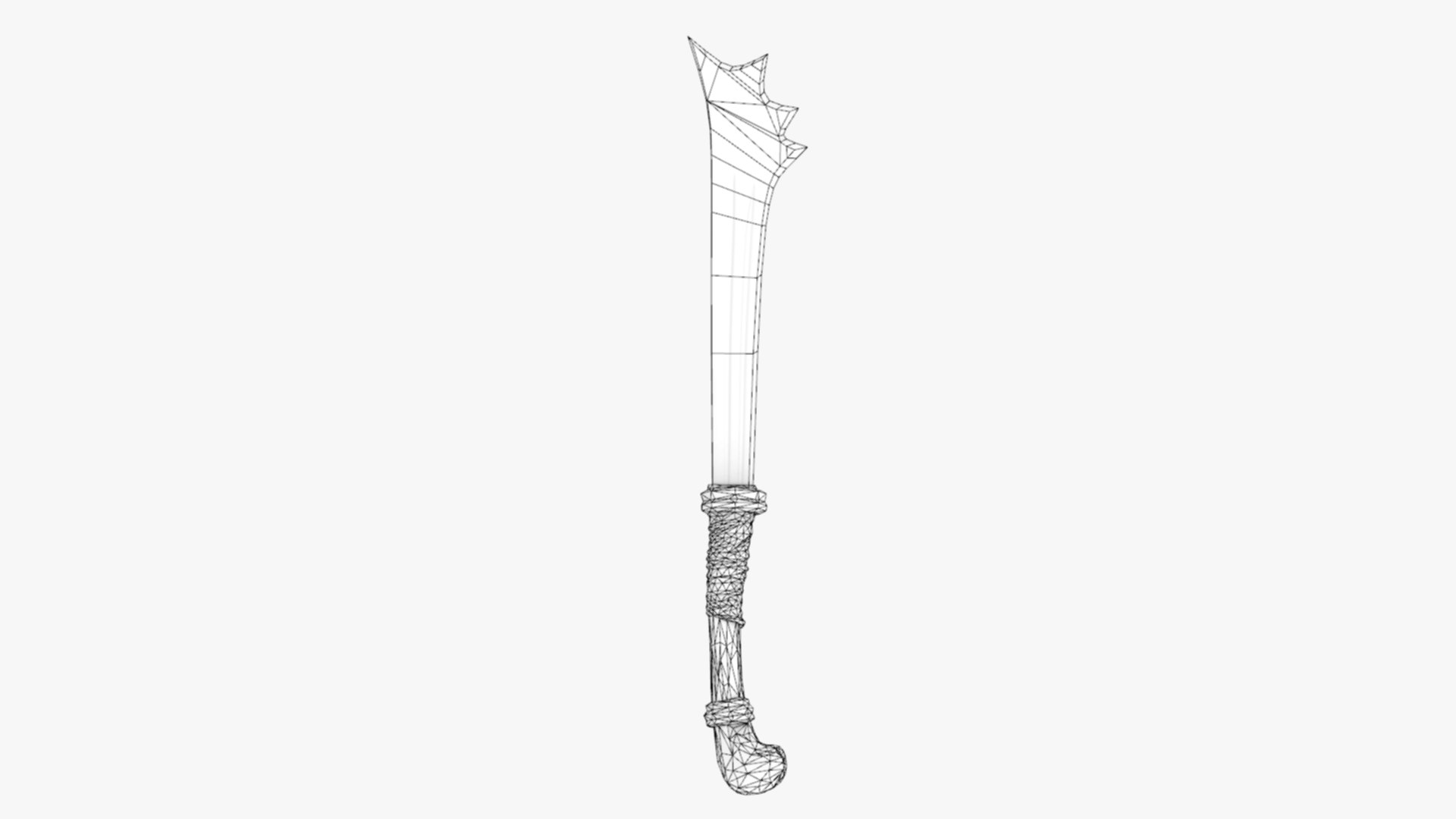 Fantasy Sword RPG Maciejowski Cleaver Falchion Chopper Curved Blade ...