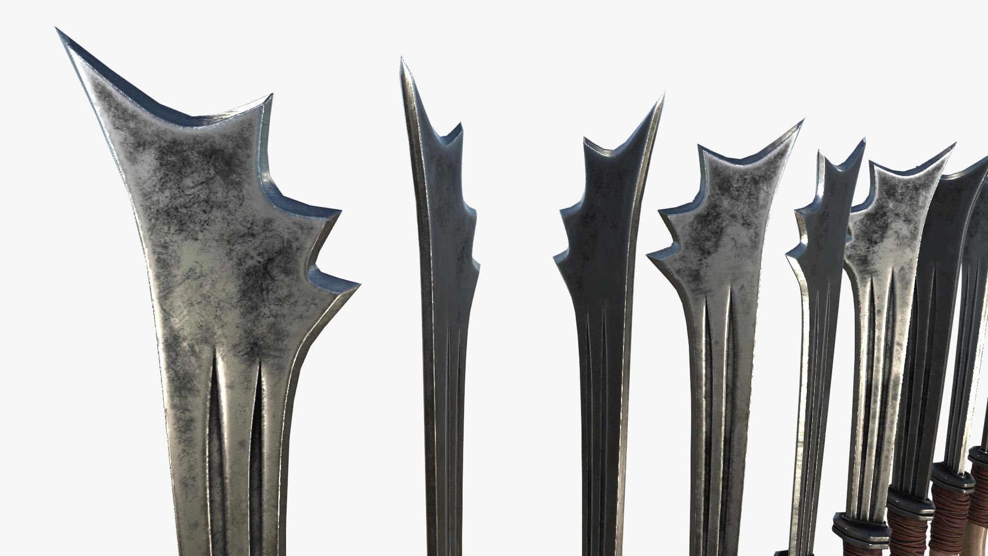 Fantasy Sword RPG Maciejowski Cleaver Falchion Chopper Curved Blade ...