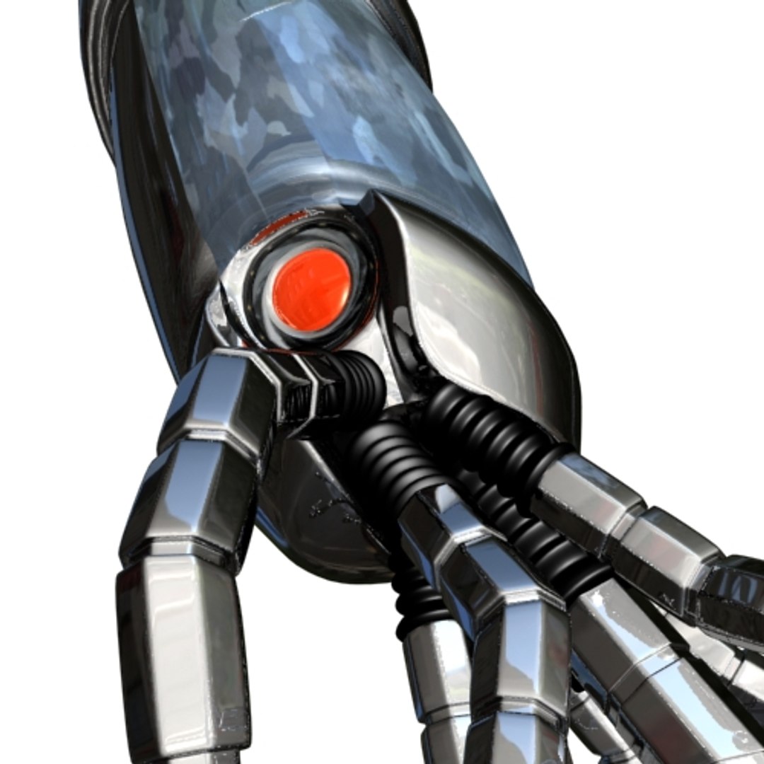 3d Model Of Robot Squid Spacecraft Rigged