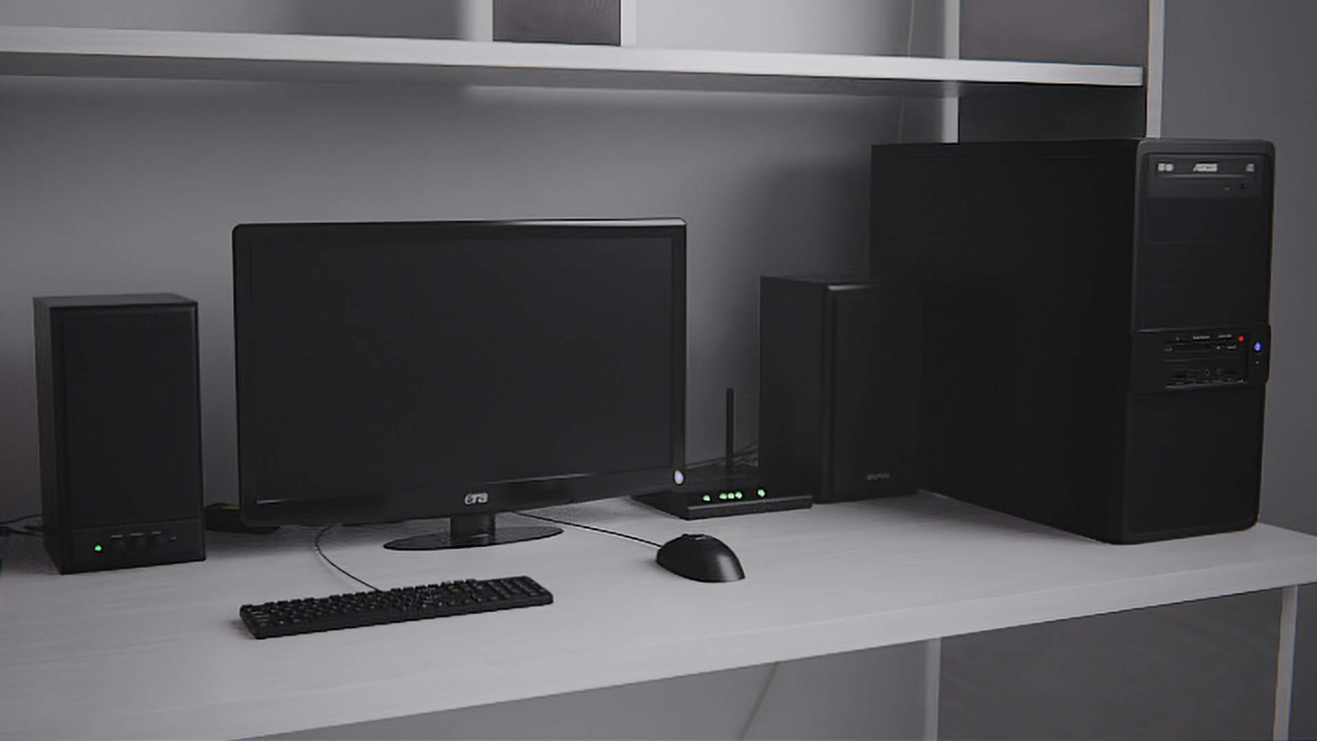 3d unity computer desk