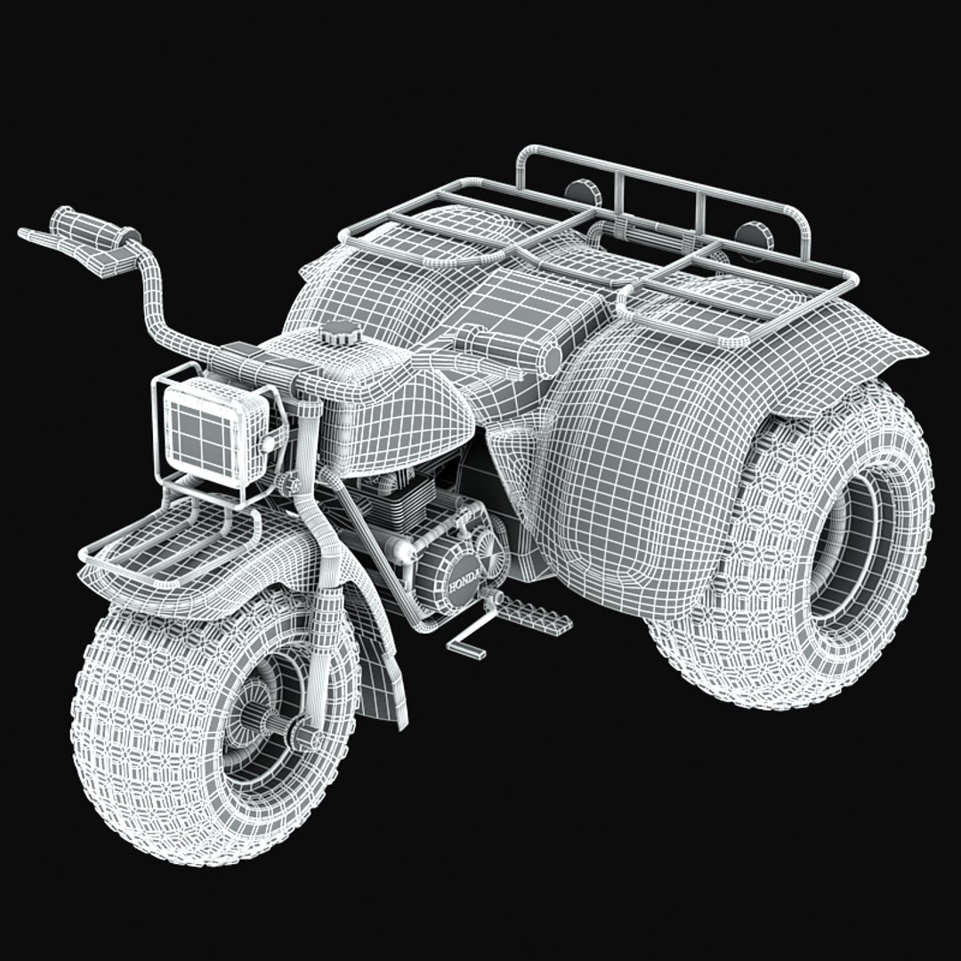 3d Honda Atc 200e Model