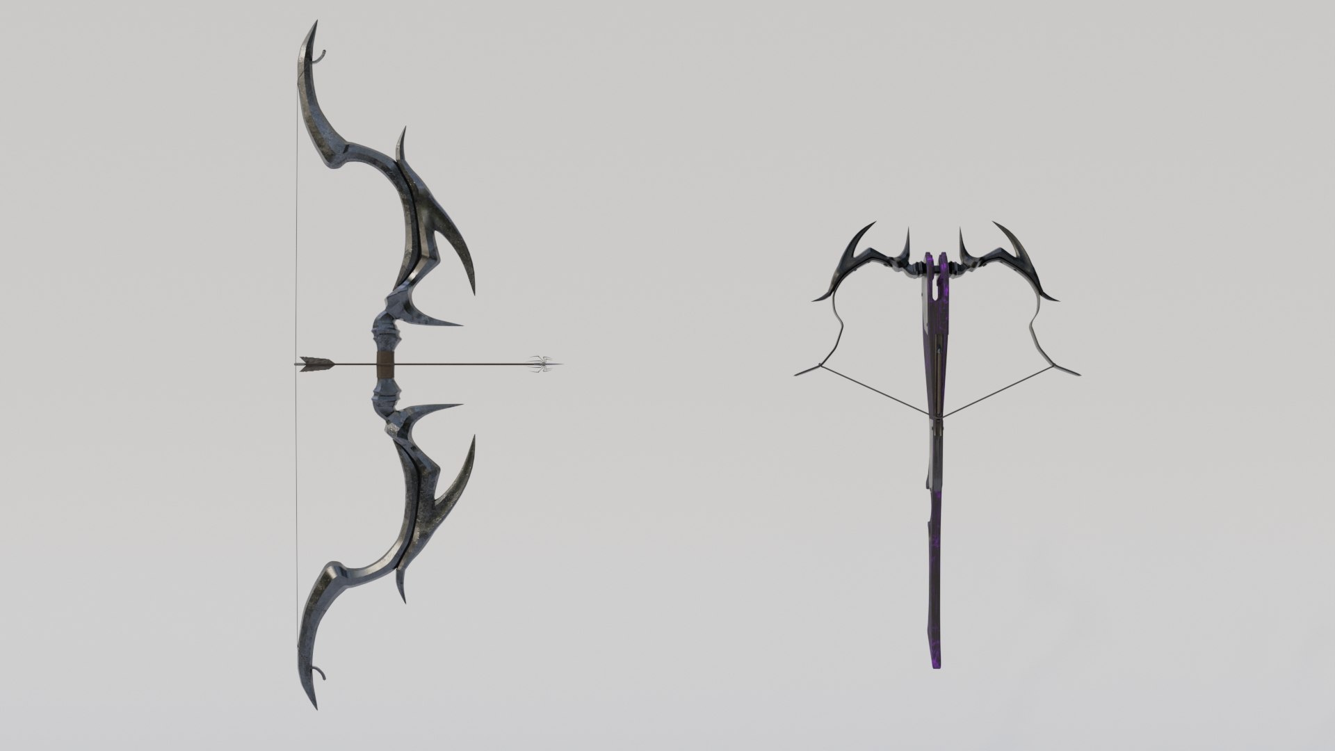 3D Dark Weapons Pack - TurboSquid 1985519