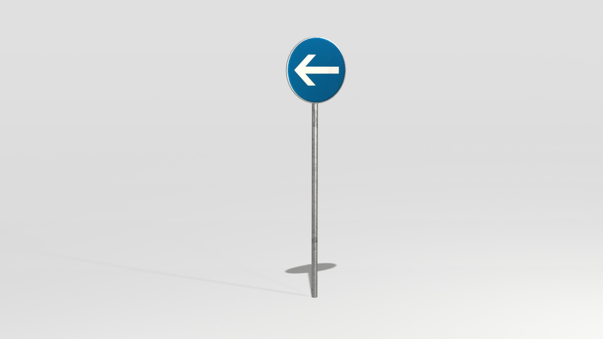 Traffic Sign Go Left Model - TurboSquid 2144777
