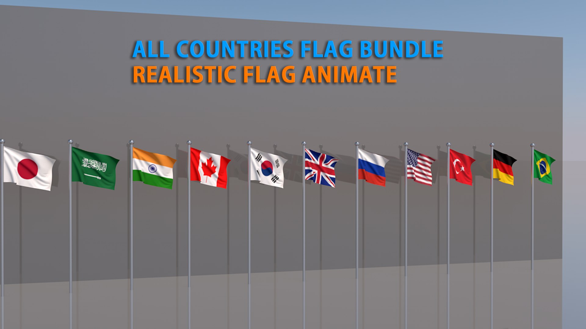 3D Flag Animate - TurboSquid 1429952
