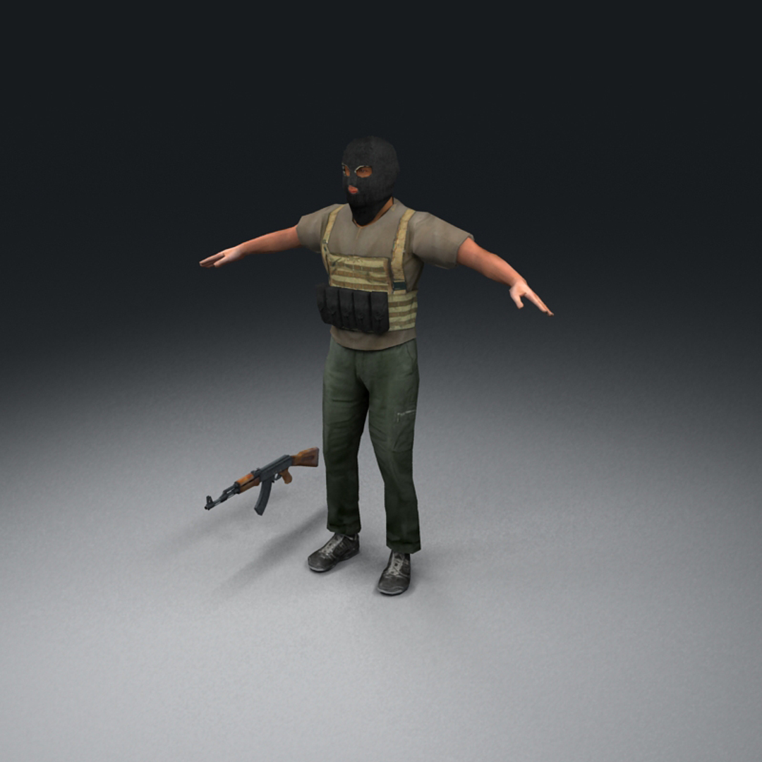3d model soldiers terrorists