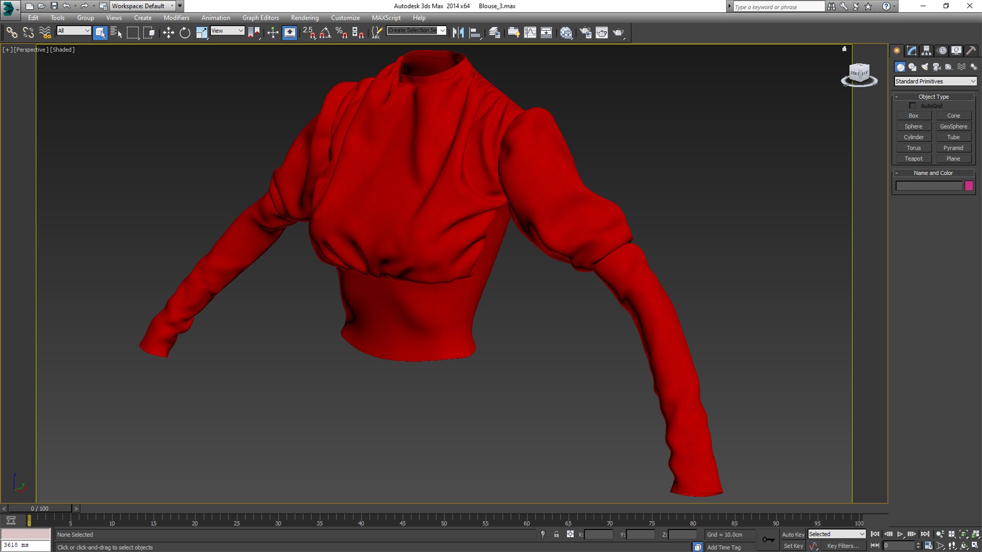 Blouse 3 3D Model - TurboSquid 2124484