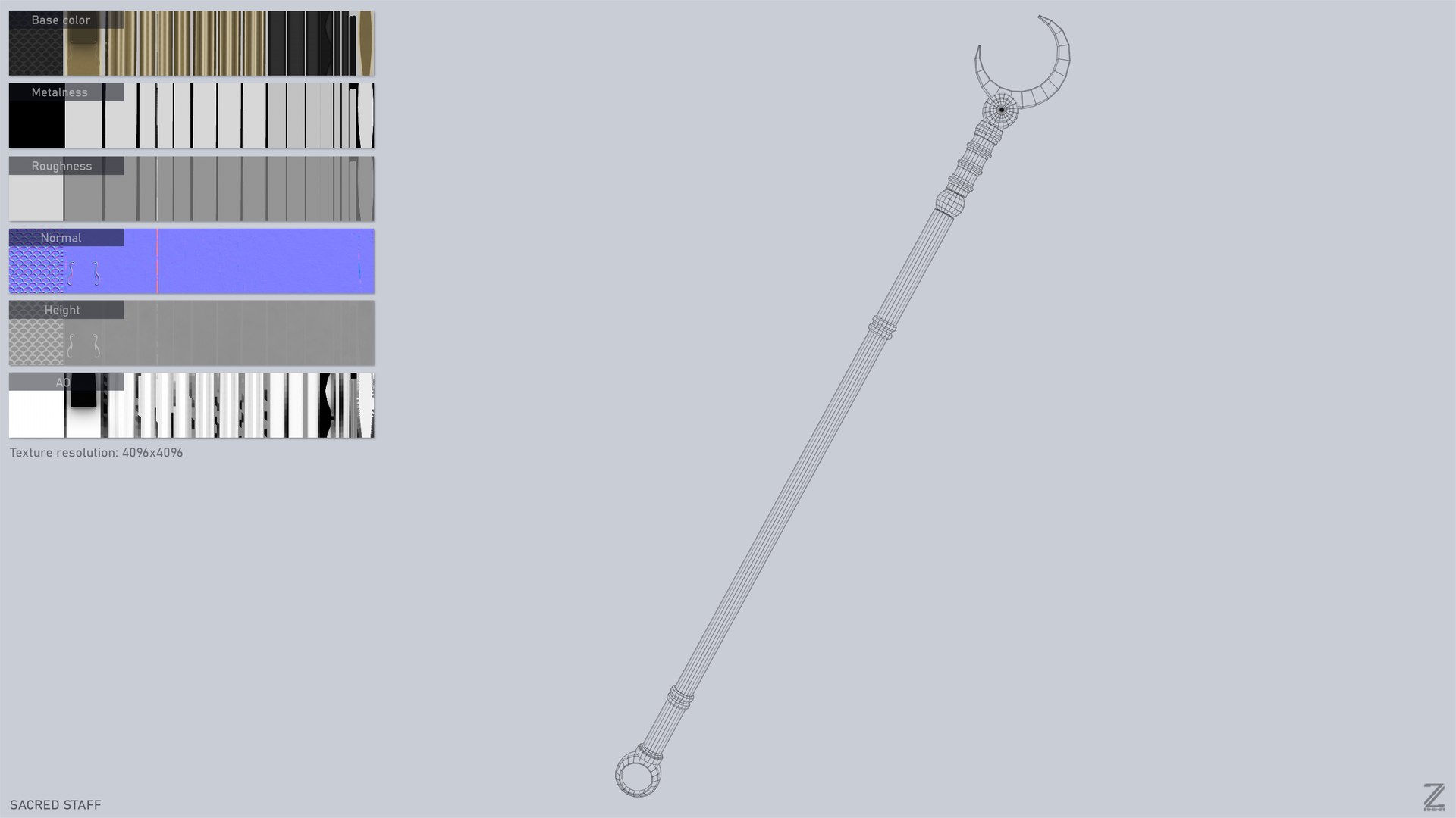 3D Sacred Staff Collection - TurboSquid 2239914