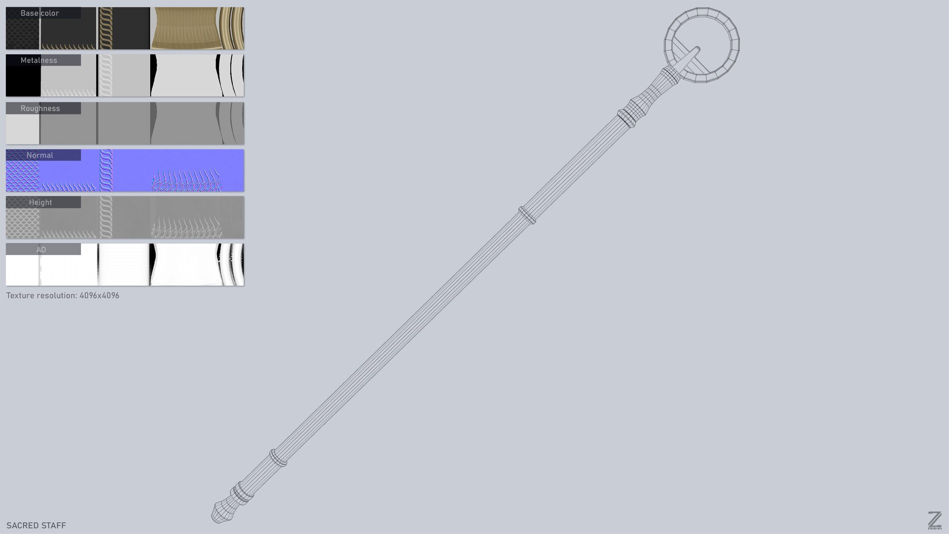 3D Sacred Staff Collection - TurboSquid 2239914