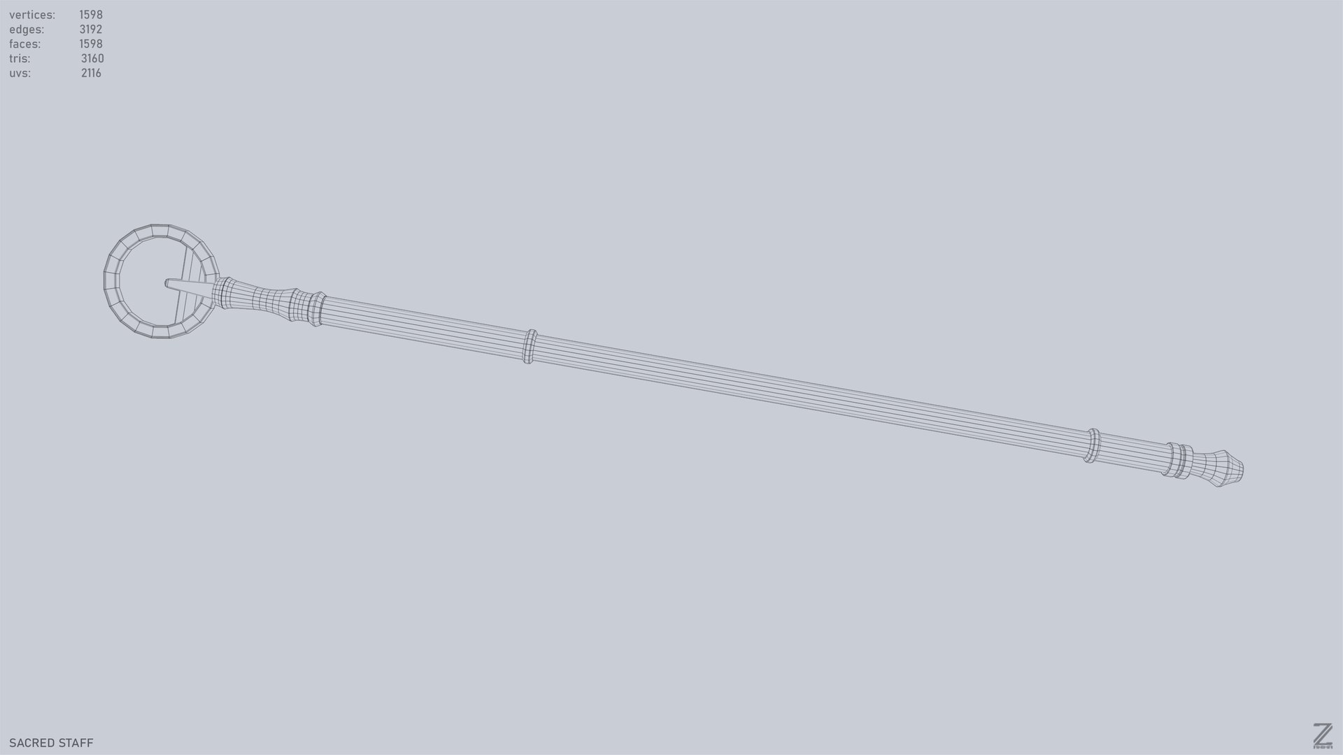 3D Sacred Staff Collection - TurboSquid 2239914