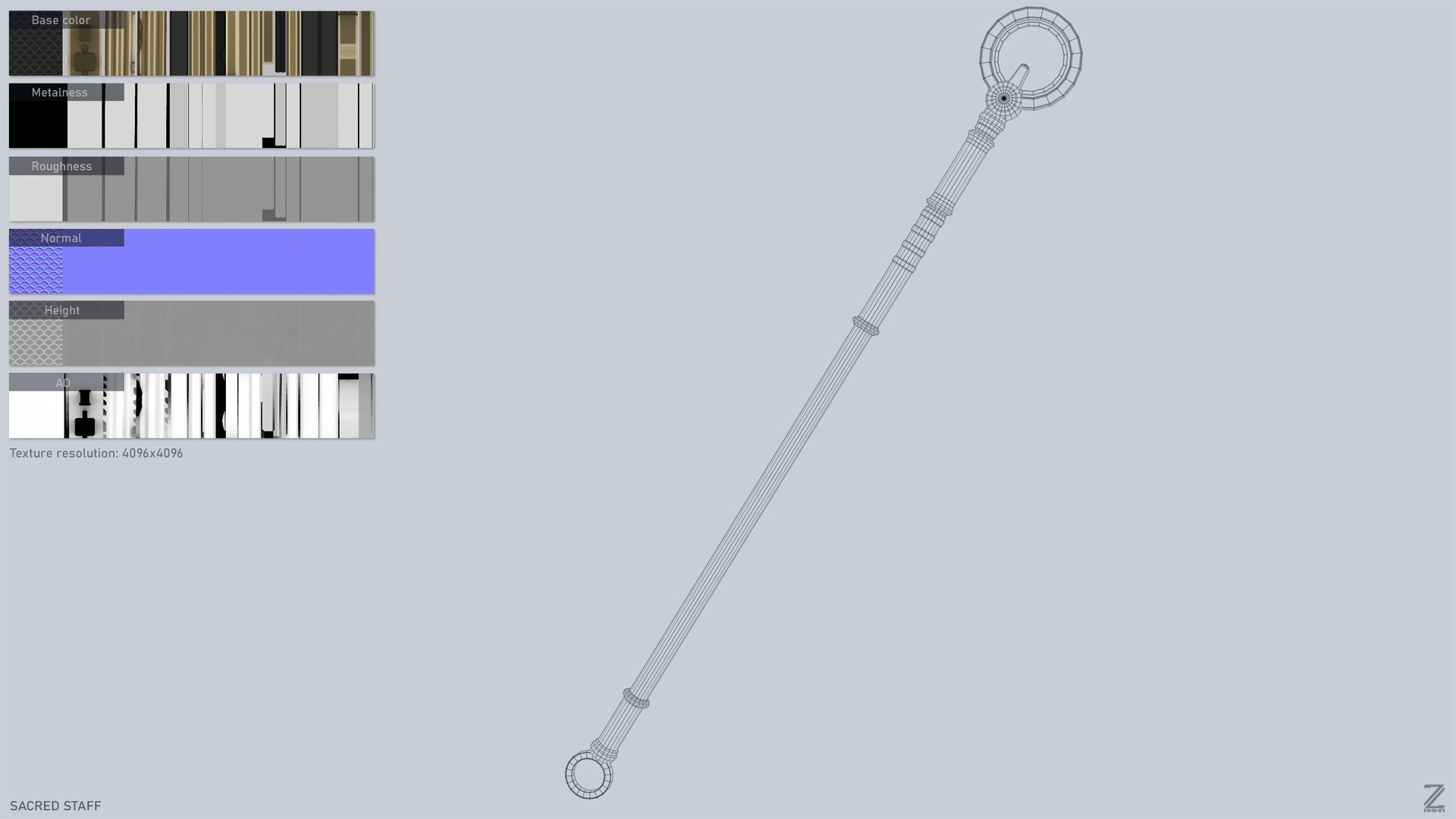 3D Sacred Staff Collection - TurboSquid 2239914