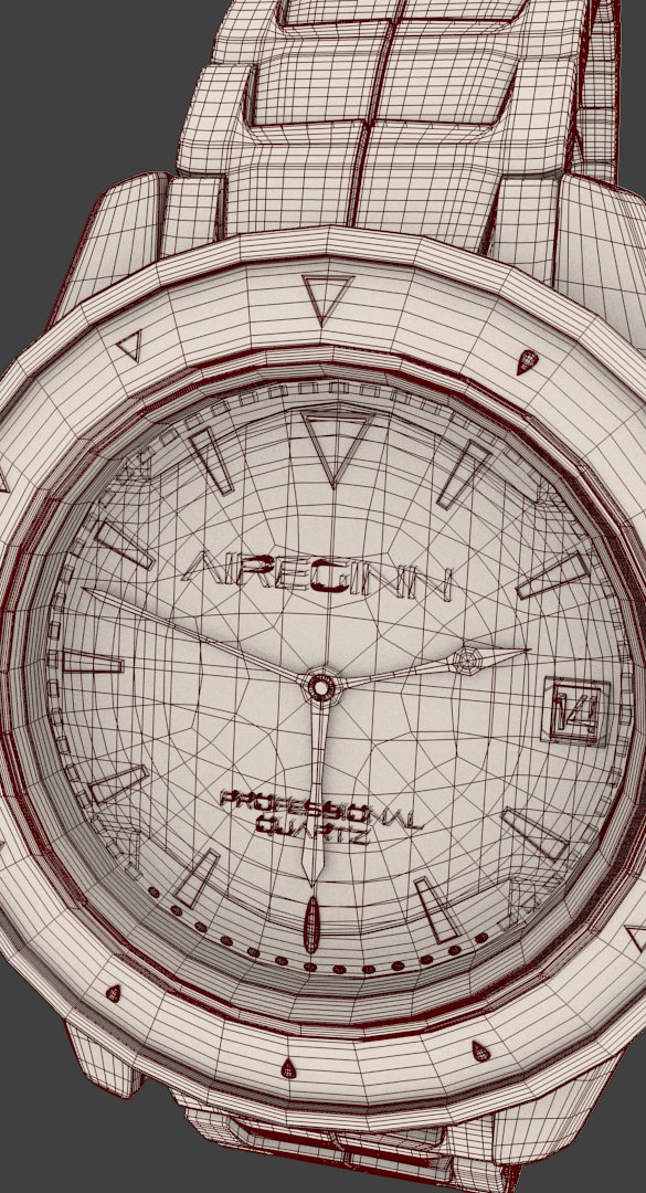 3d Model Of Wrist Watch