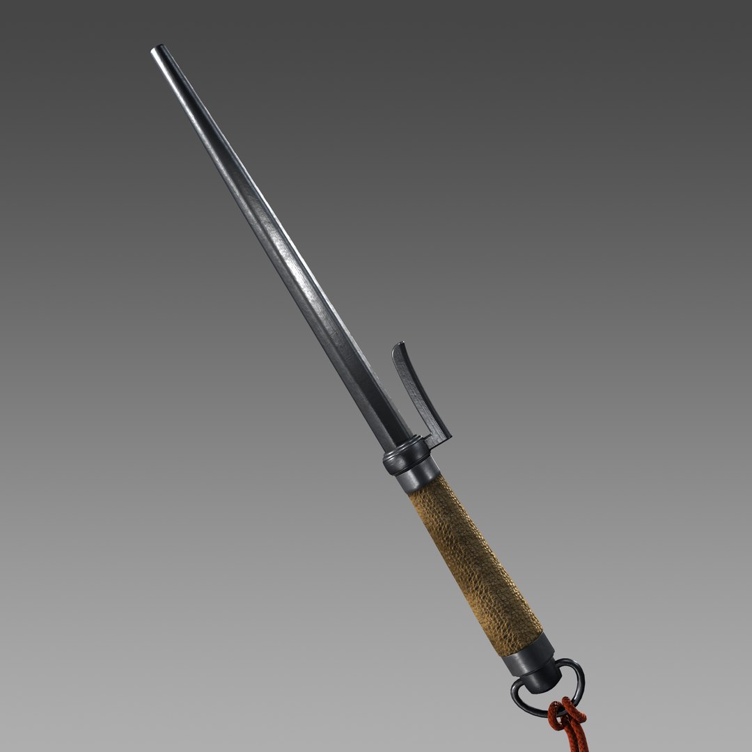 3D Model Japanese Traditional Truncheon - TurboSquid 1248838