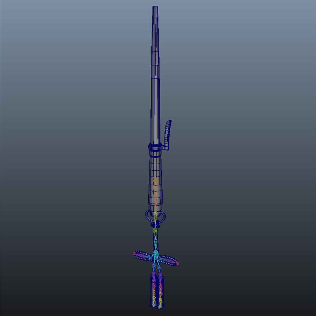 3D Model Japanese Traditional Truncheon - TurboSquid 1248838