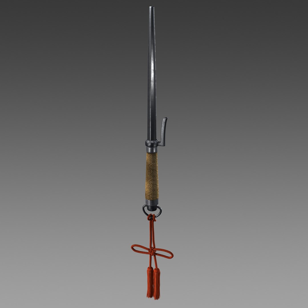 3D Model Japanese Traditional Truncheon - TurboSquid 1248838