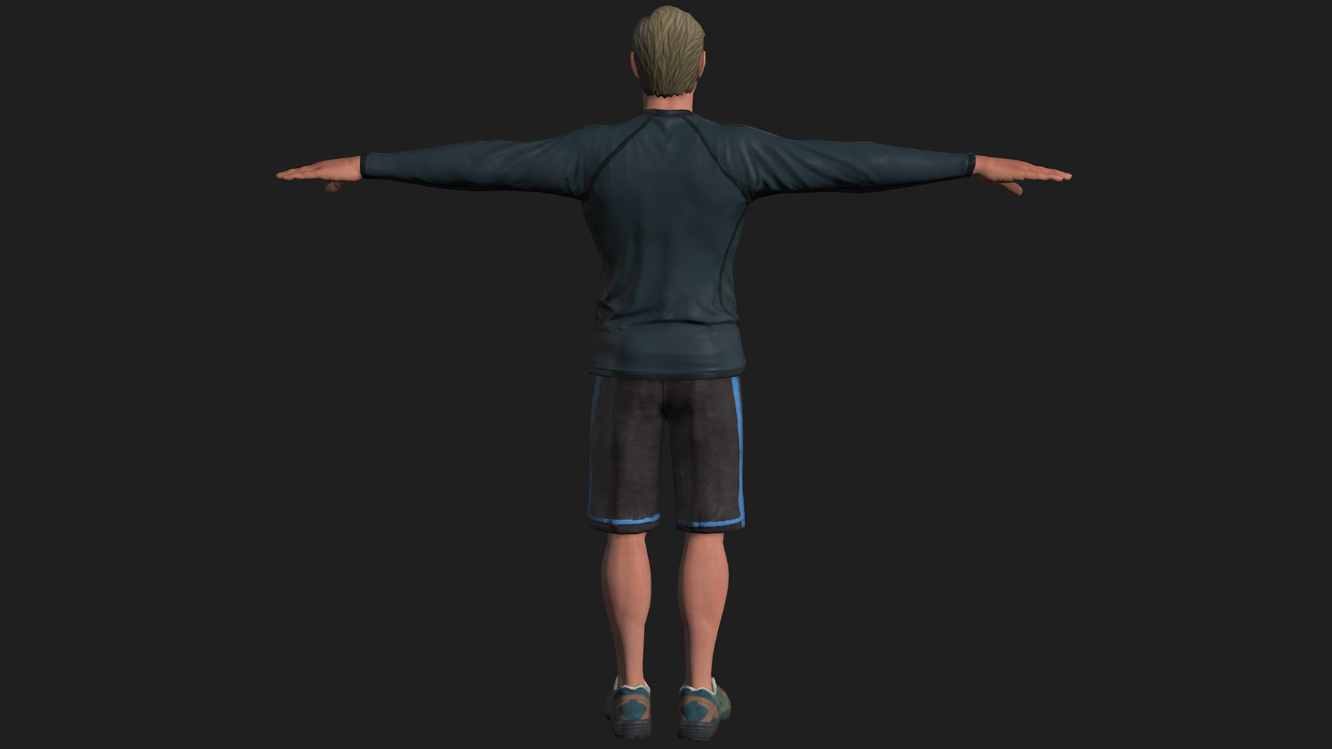 3D Male Athletic - TurboSquid 1667459