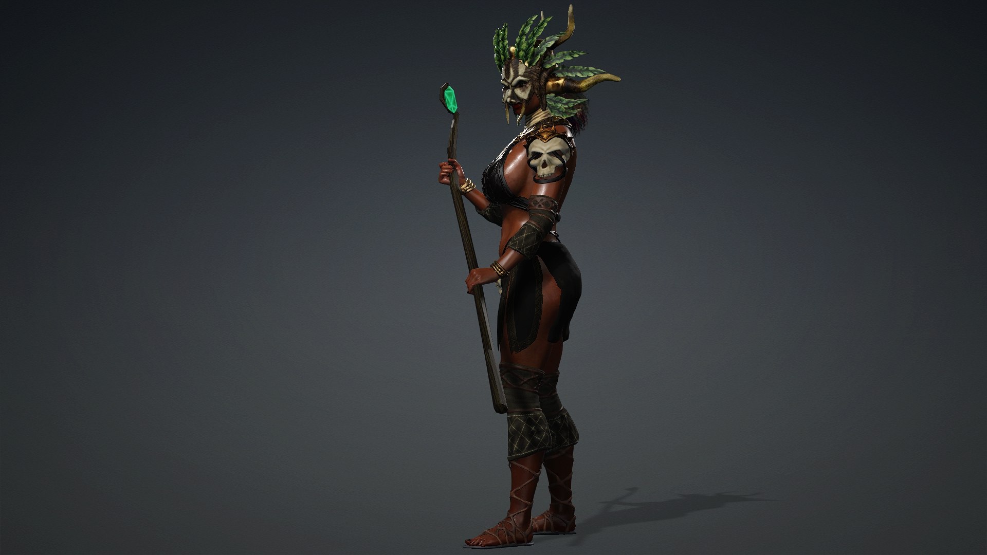 3D Voodoo Mage Model - TurboSquid 2321361
