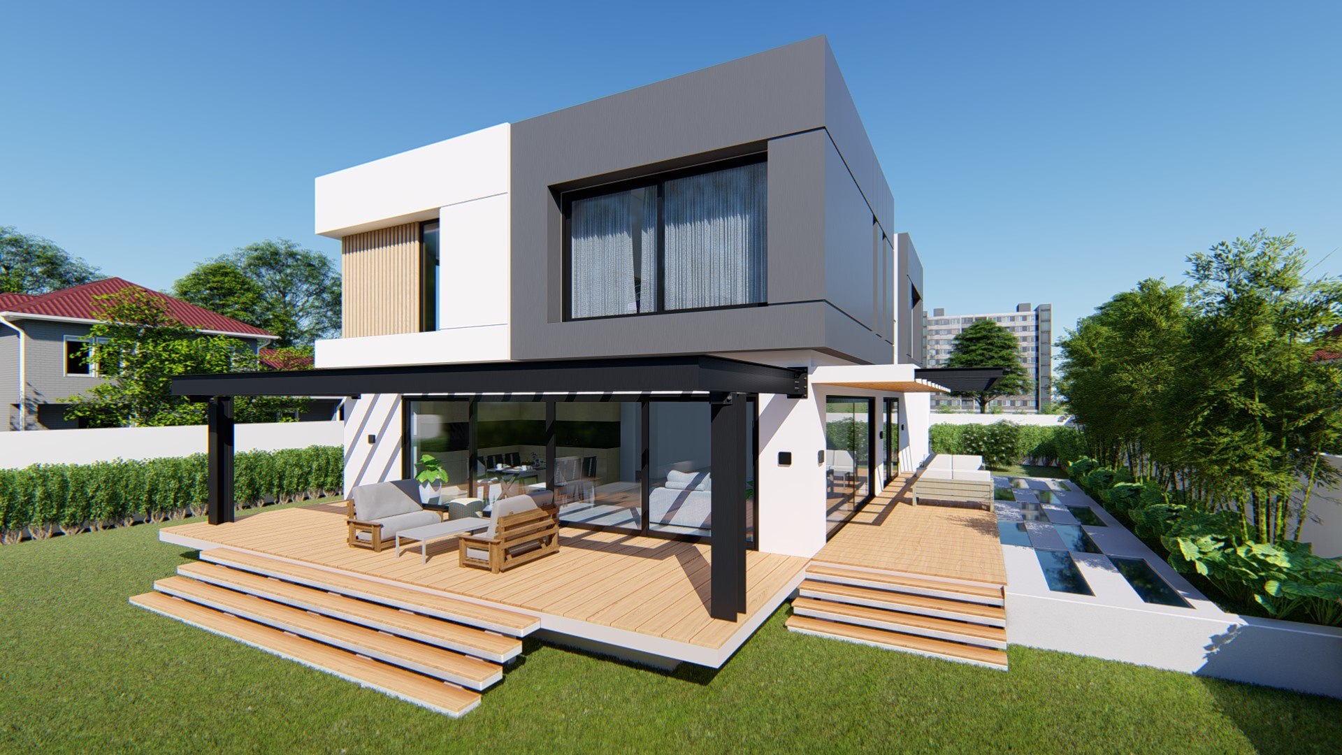 3D Modern House Building - TurboSquid 1586711