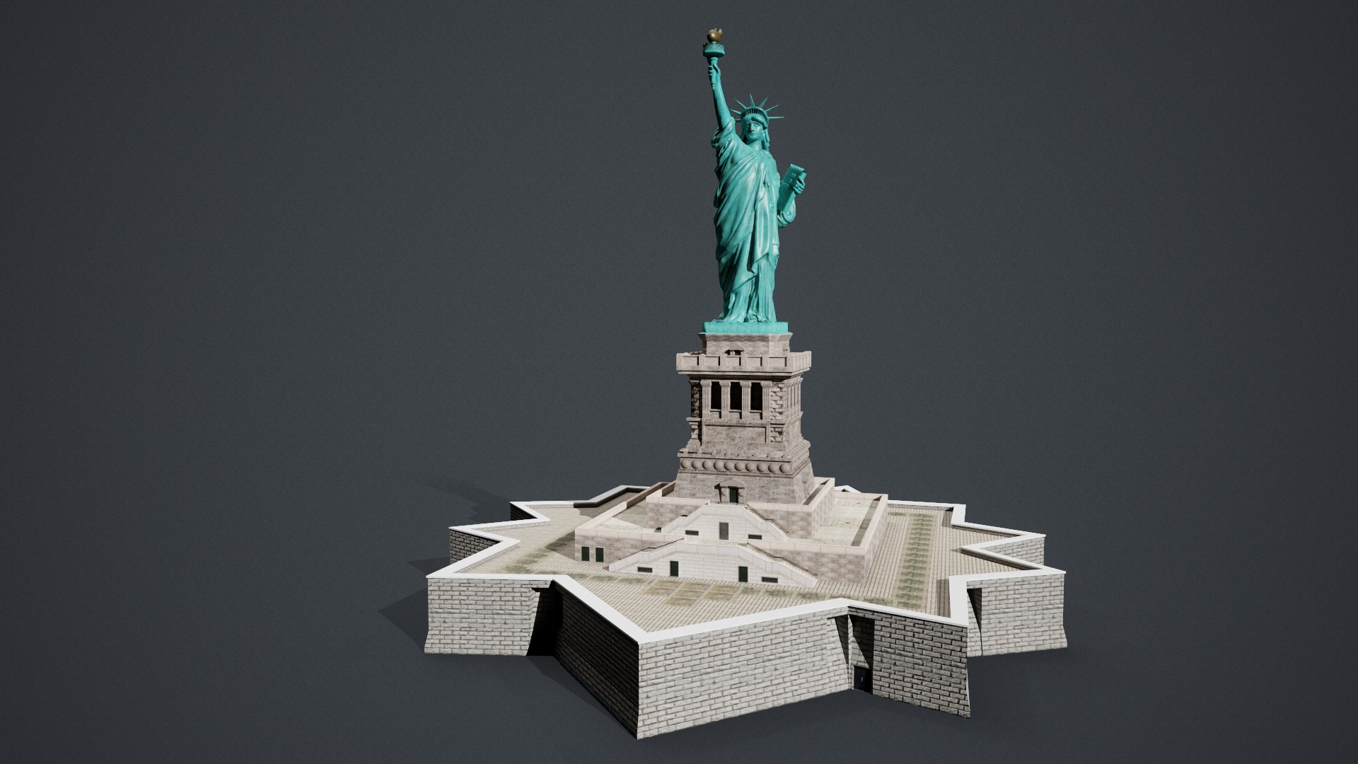 Statue Of Liberty Model - TurboSquid 2146429