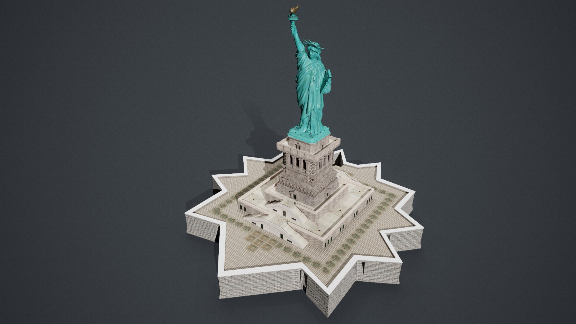 Statue Of Liberty Model - TurboSquid 2146429