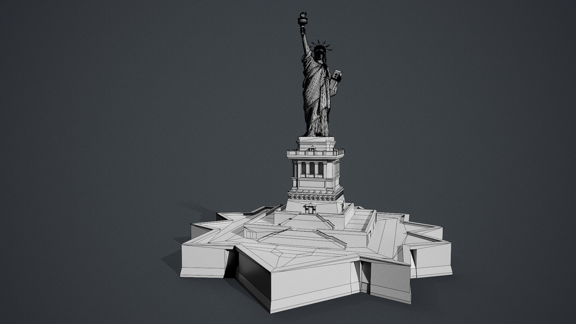 Statue Of Liberty Model - TurboSquid 2146429