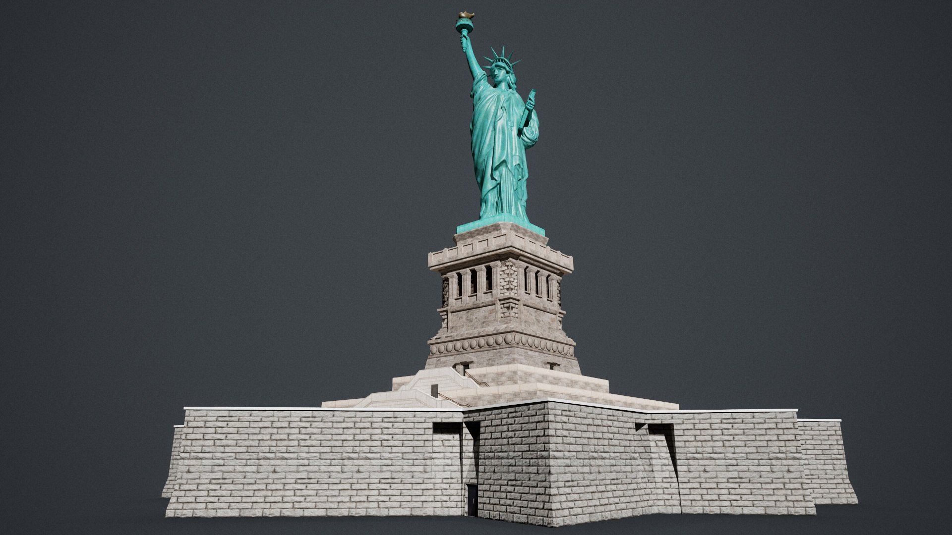 Statue Of Liberty Model - TurboSquid 2146429