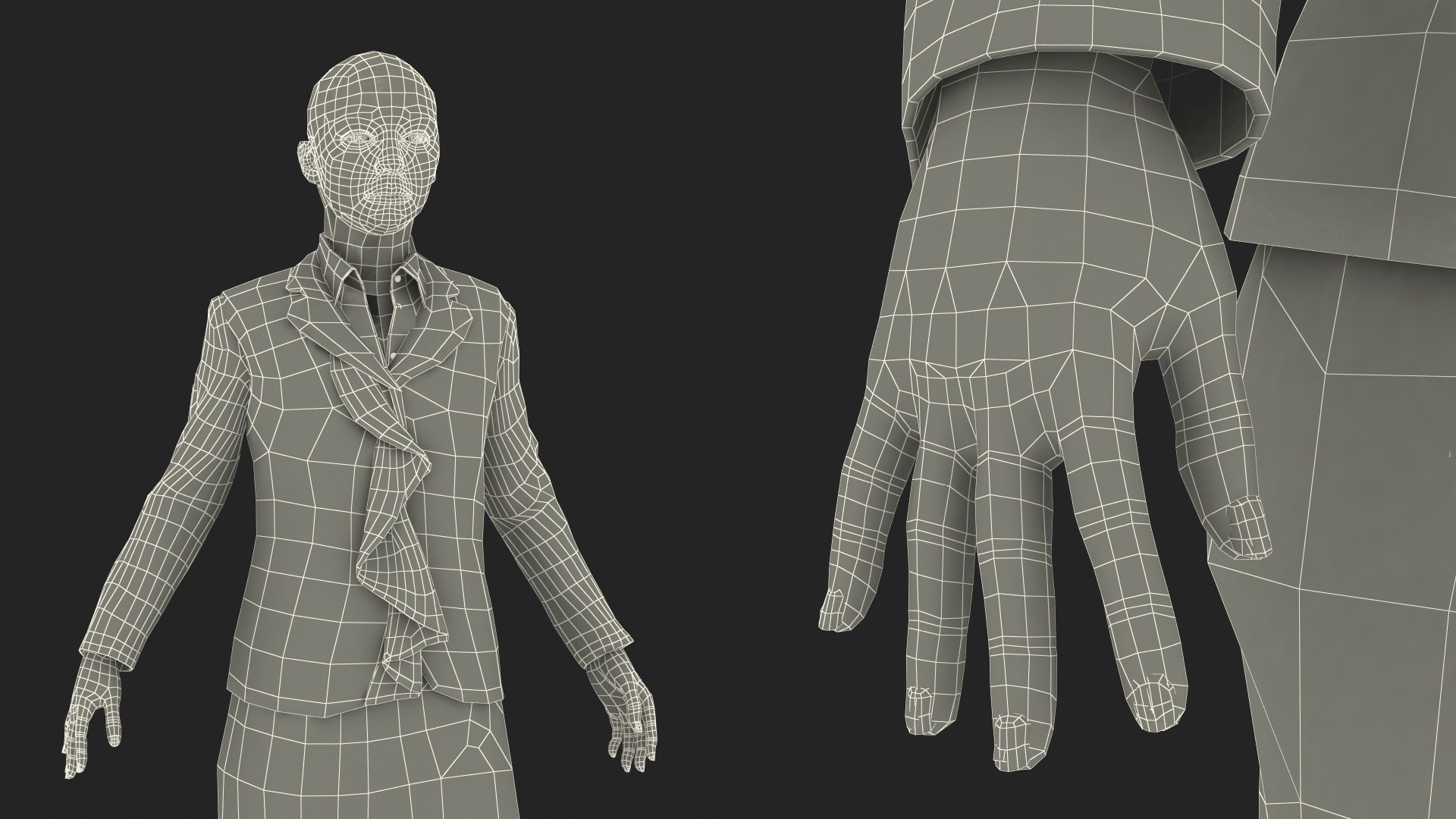 3D Model Professional Businesswoman Rigged - TurboSquid 2289585