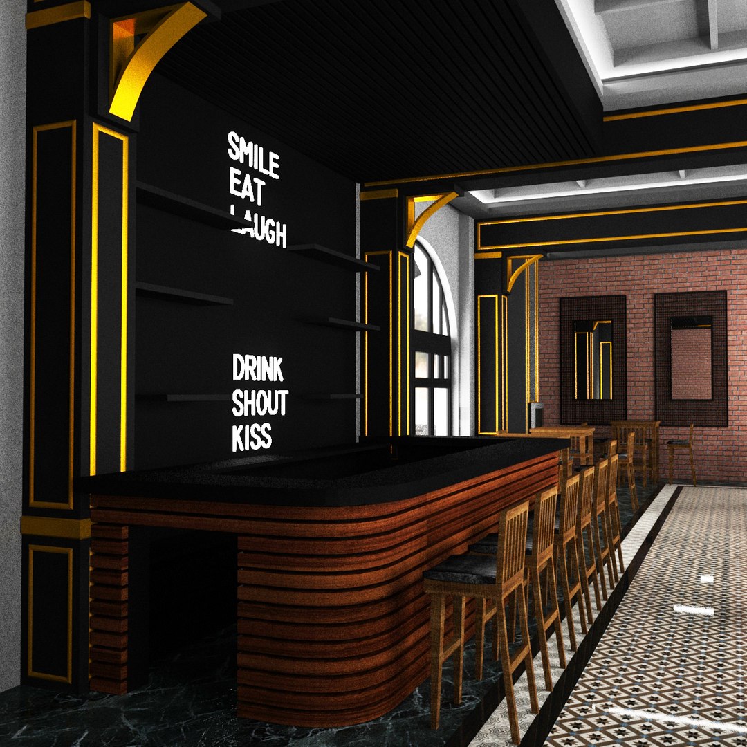 Bar 3D Model - TurboSquid 1317645