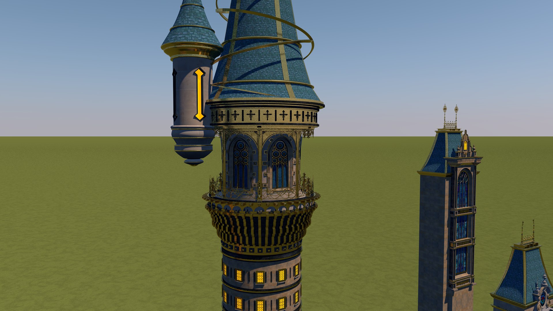 3D Disney Castle Only Objects Pack - TurboSquid 2187476