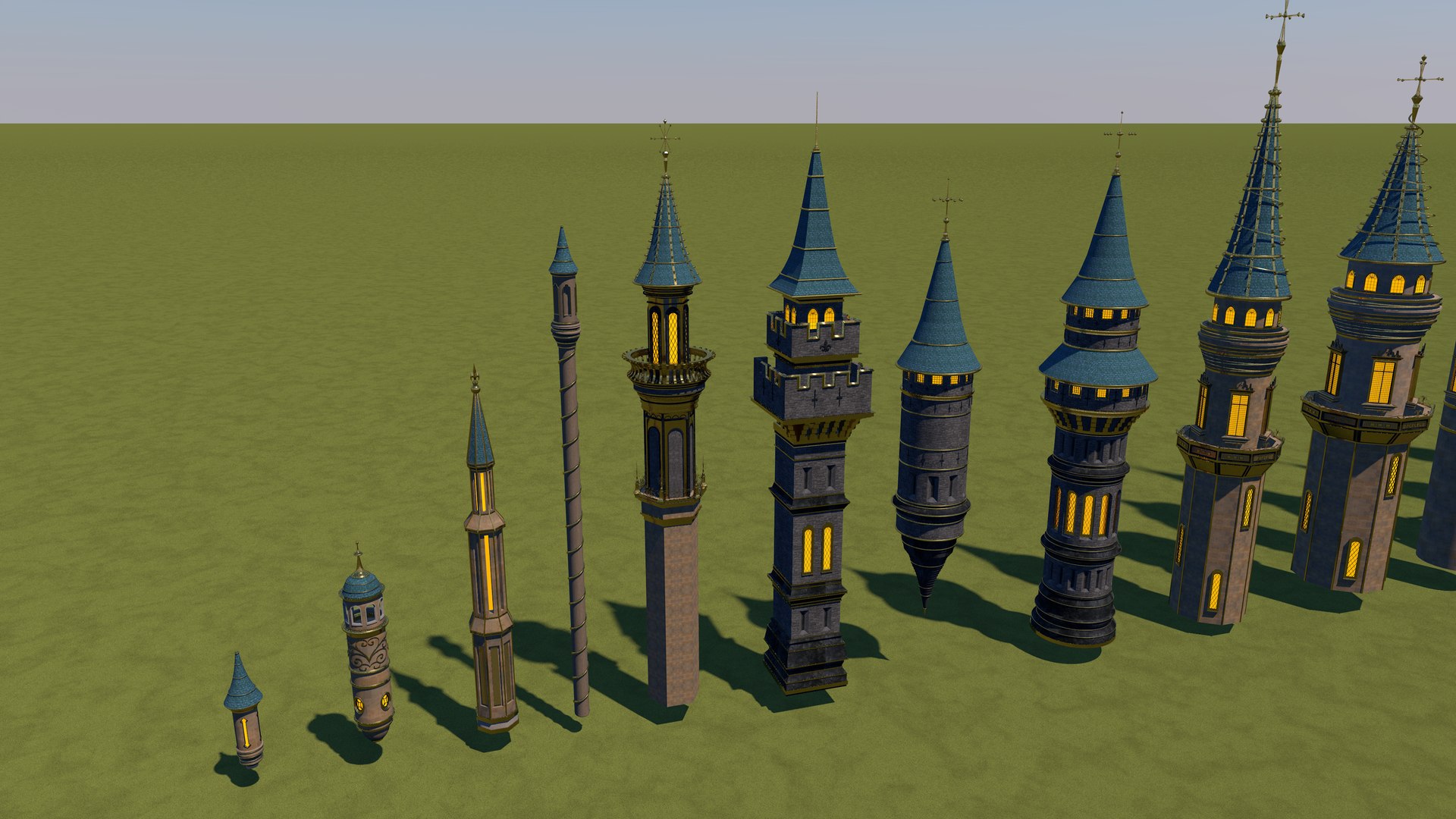 3D Disney Castle Only Objects Pack - TurboSquid 2187476