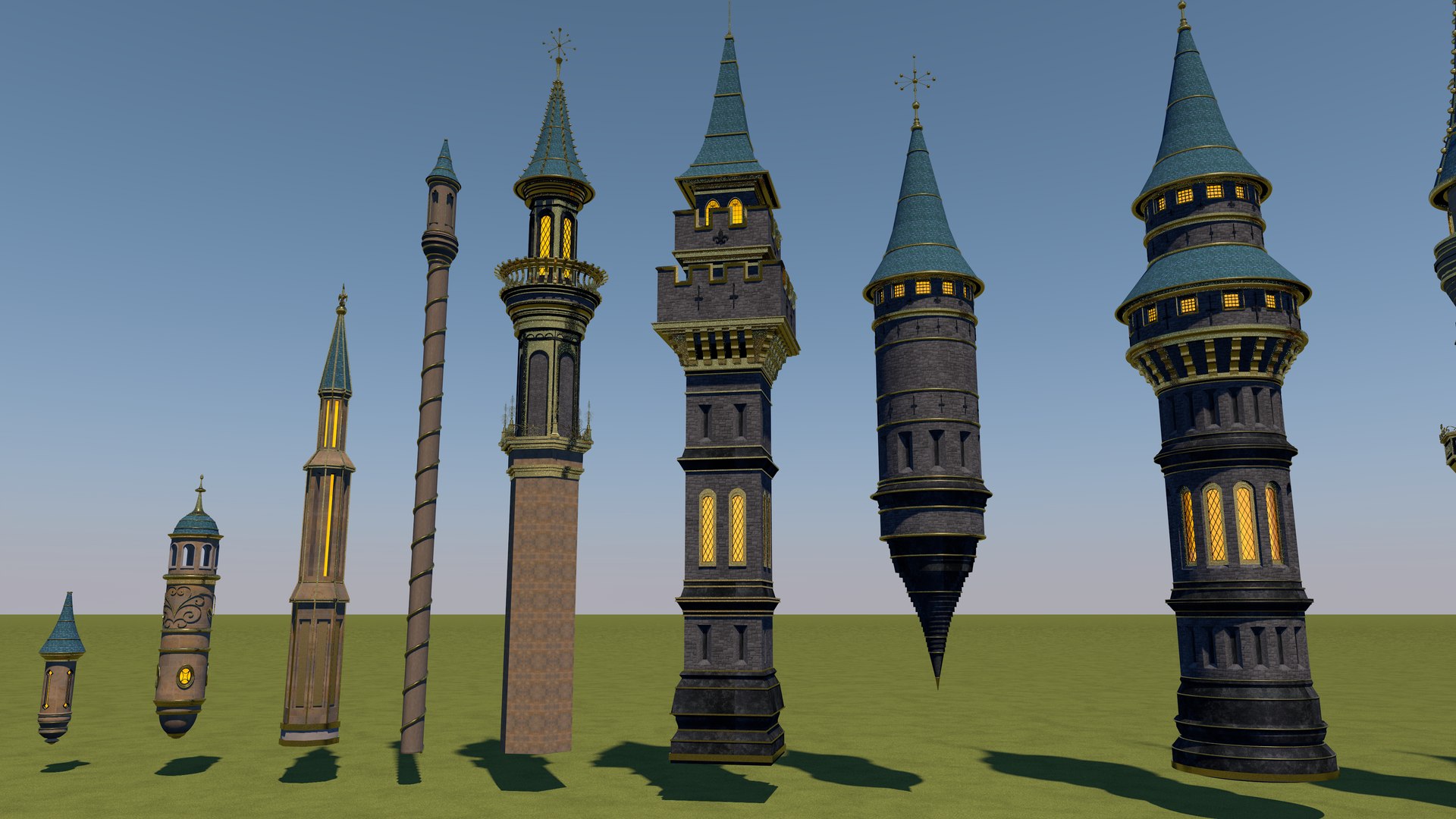 3D Disney Castle Only Objects Pack - TurboSquid 2187476