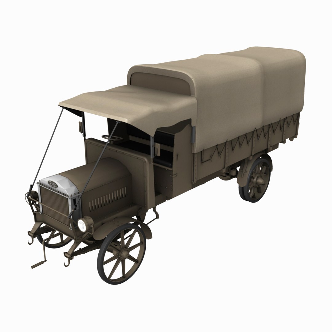 modelo 3d WW1 Dennis Lorry Truck - TurboSquid 759716