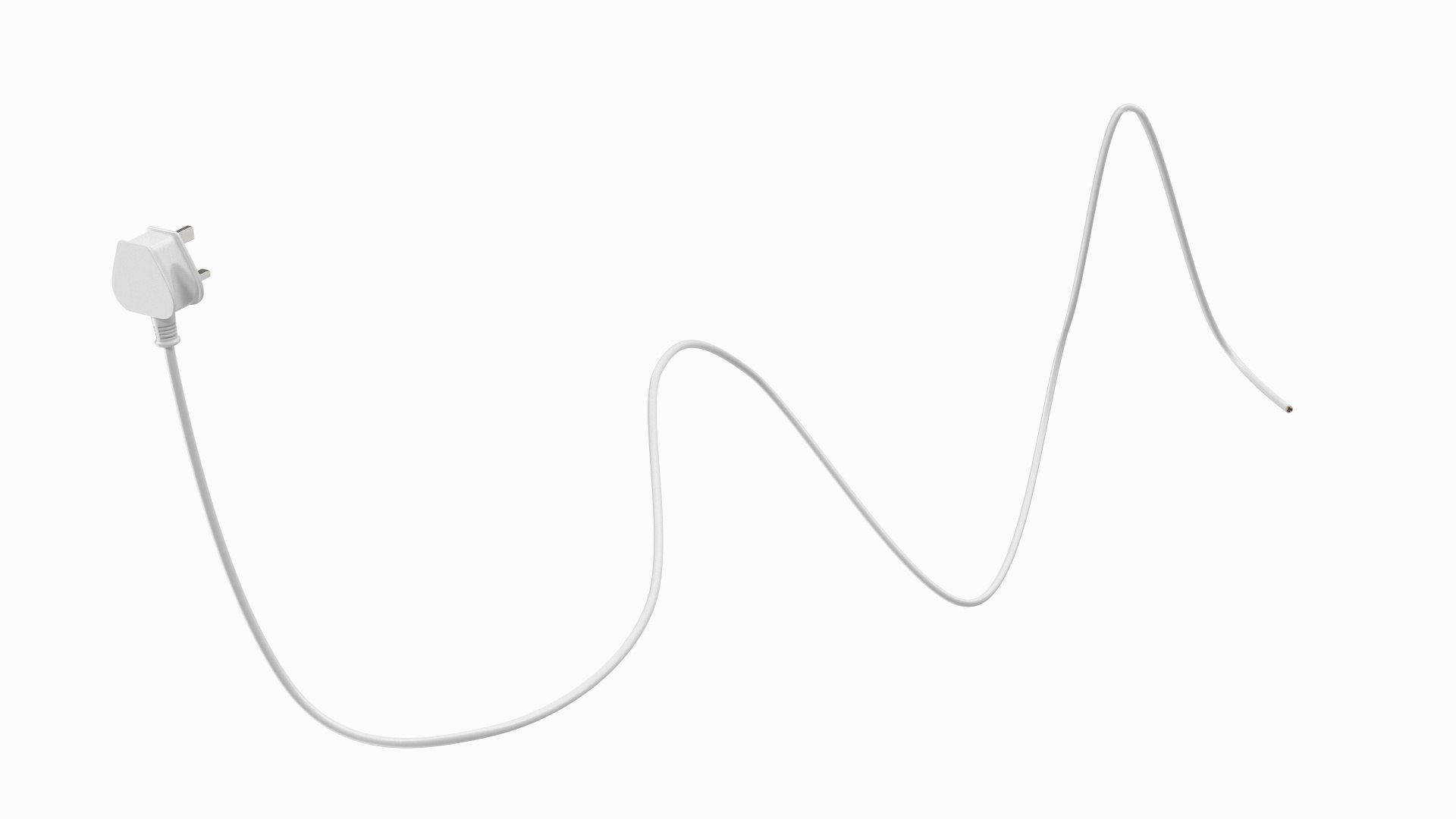 3D Model Type G Electric Plug White Rigged For Maya - TurboSquid 2056796