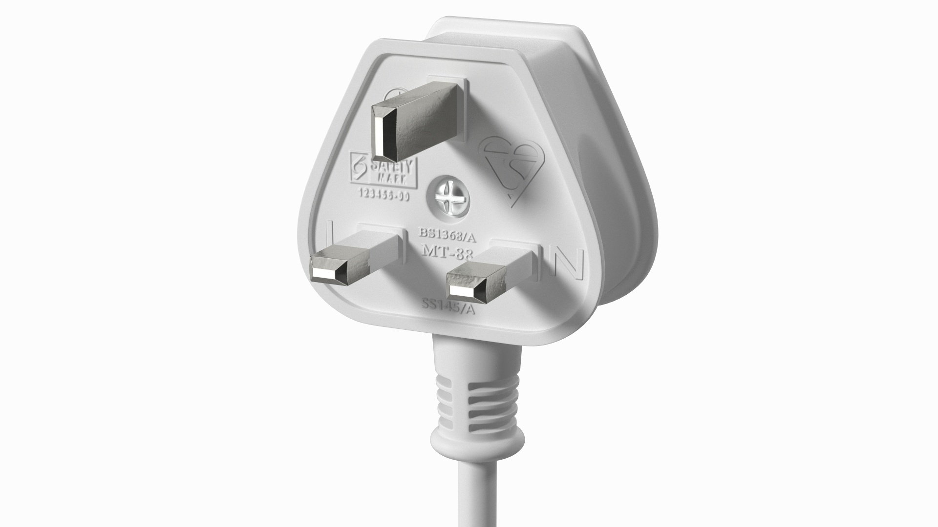 3D Model Type G Electric Plug White Rigged For Maya - TurboSquid 2056796