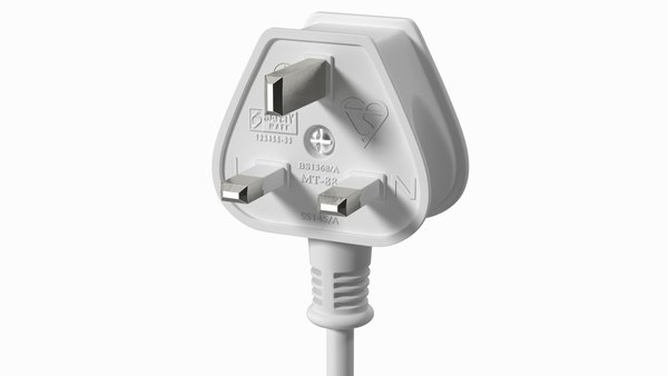 3D модель Type G Electric Plug White Rigged for Maya - TurboSquid 2056796