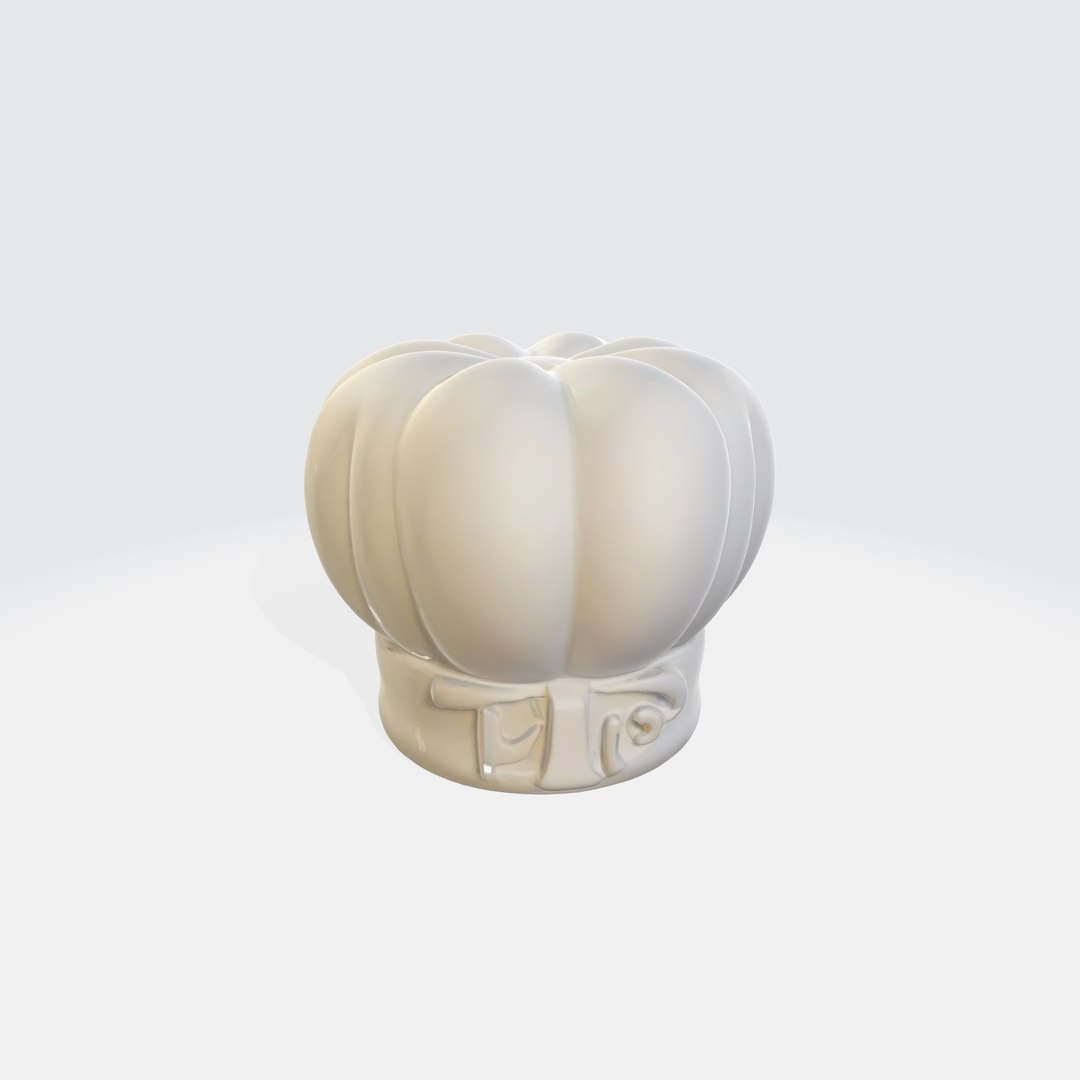 Stylish Chef Hat 3D Model - TurboSquid 2268069