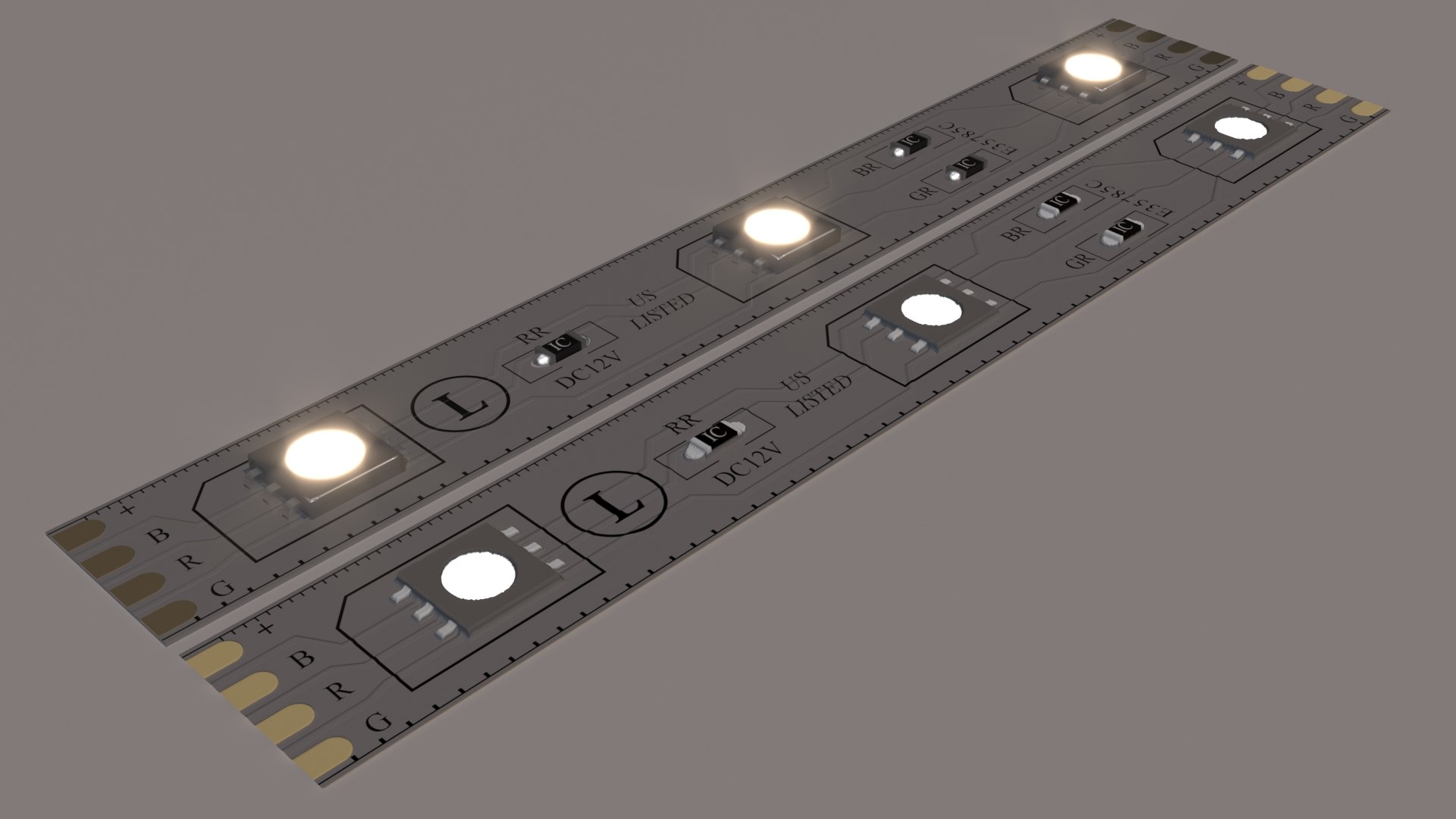 Led strip light interior 3D - TurboSquid 1593558