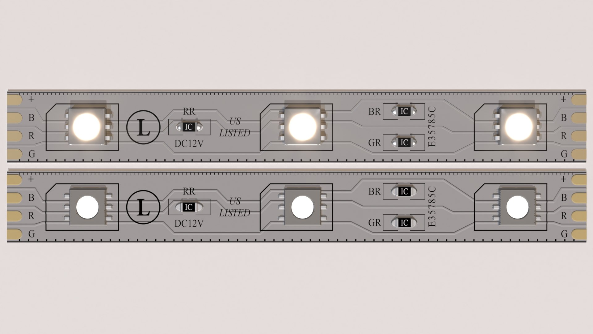 Led strip light interior 3D - TurboSquid 1593558