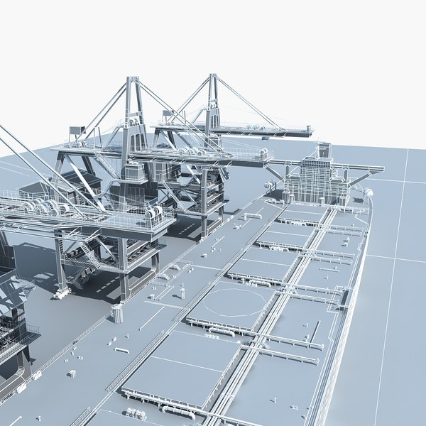 3D ship unloader crane bulk carrier model - TurboSquid 1389317