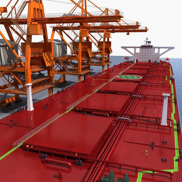 3D ship unloader crane bulk carrier model - TurboSquid 1389317