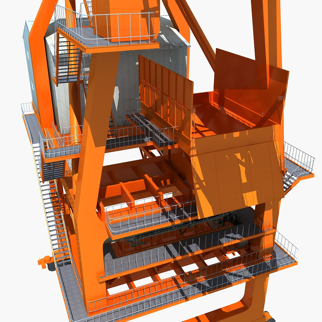 3D ship unloader crane bulk carrier model - TurboSquid 1389317