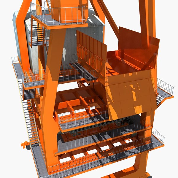 3D ship unloader crane bulk carrier model - TurboSquid 1389317